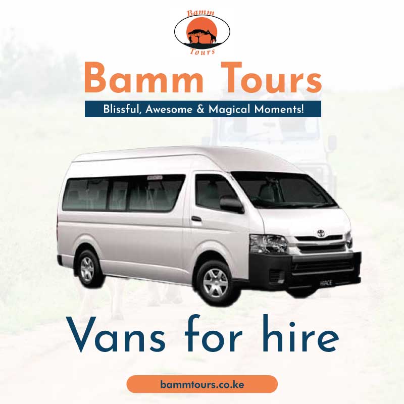 The Best Vans For Hire in Kenya | Bamm Tours | Call 0712 004 003